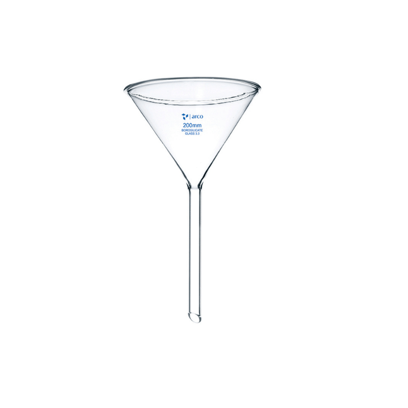 Funnel Plain, Long Stem, 50mm Borosilicate Glass — SmartLabs