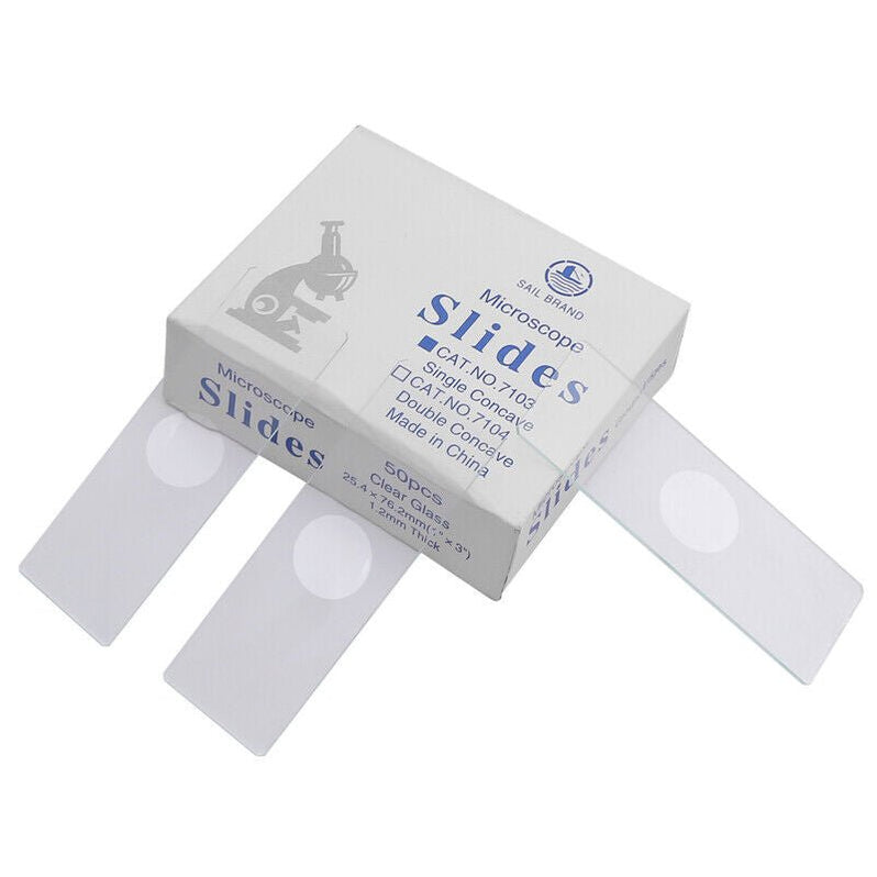 Microscope Slide Single Concave, Ground Edges (Pk50) — SmartLabs